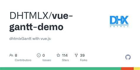 GitHub DHTMLX Vue Gantt Demo DhtmlxGantt With Vue Js