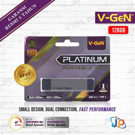 Jual V Gen Ssd Portable Platinum Gb Vgen Gb Usb Type C Shopee Indonesia