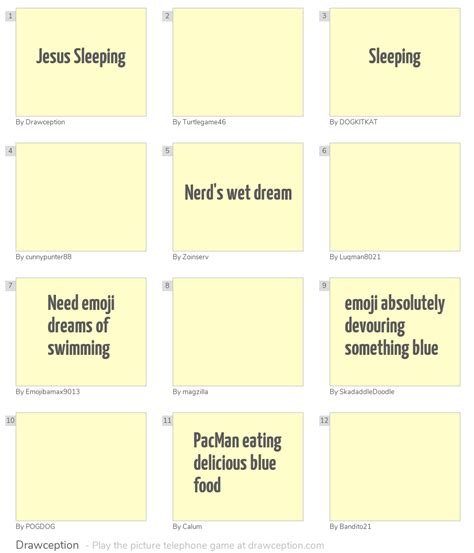 Jesus Sleeping Drawception