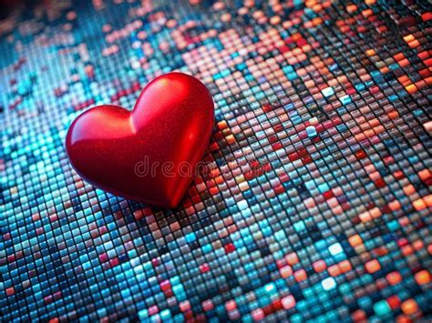 A Captivating Abstract Interpretation Of Love Through Number Code A Visual Exploration Of