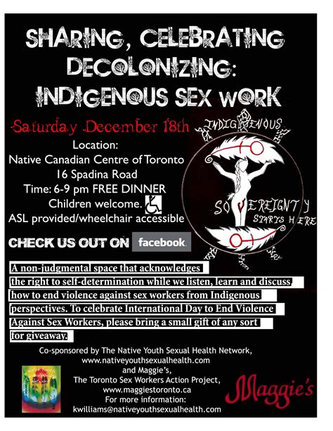 Dec 18th Toronto Sharing Celebrating And Decolonizing Indigenous Sex