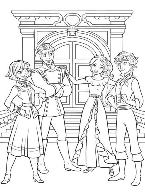 Coloriage Elena D Avalor Pages Colorier Imprimer Gratuits
