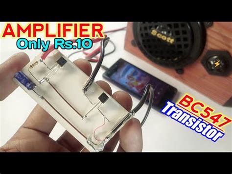 Simple Electronic Project Using Bc Transistor How To Make Audio Amplifier Circuit For