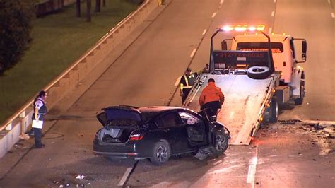 Wrong Way Dusable Lake Shore Drive Crash Closes Lanes Nbc Chicago
