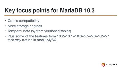 differences between mariadb 10 3 and mysql 8 0