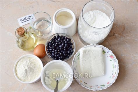 Галета с творогом и черникой — рецепт с фото пошагово