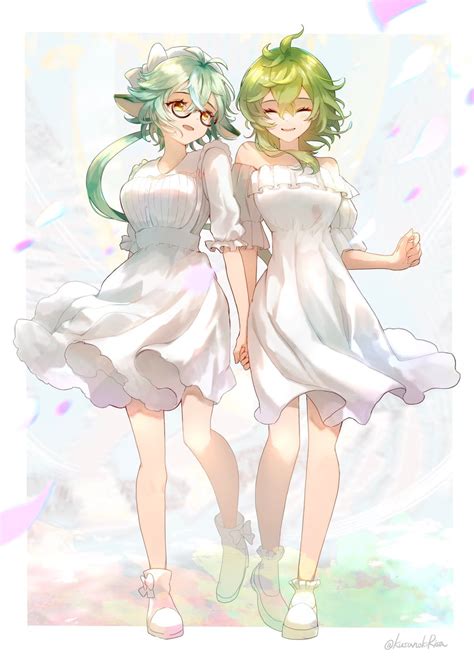 Sucrose And Collei Genshin Impact Drawn By Kusunokir Danbooru