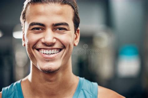Portrait Gym And Sports Man With Smile For Wellness Fitness And