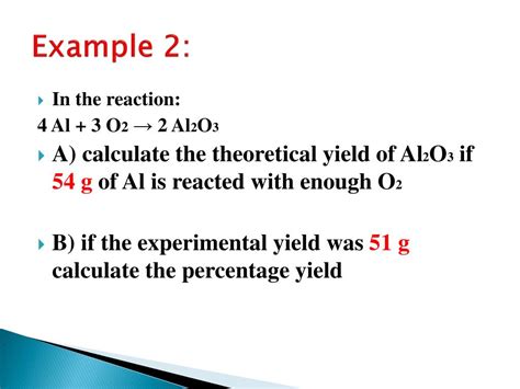 PPT Lecture No 5 Limiting Reactant Theoretical Yield And Percentage Yield PowerPoint