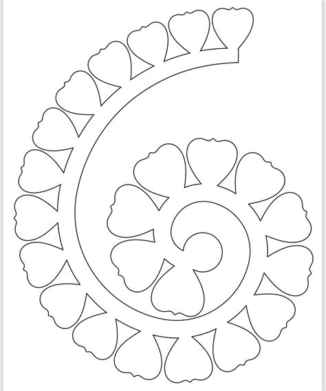 Free Rolled Paper Flower Templates Social Media Template