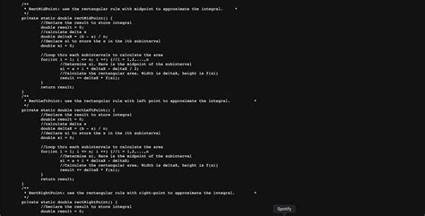 Solved Add A RectRightPoint Rectangular Rule Algorithm Chegg