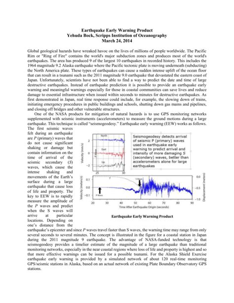 Earthquake Early Warning