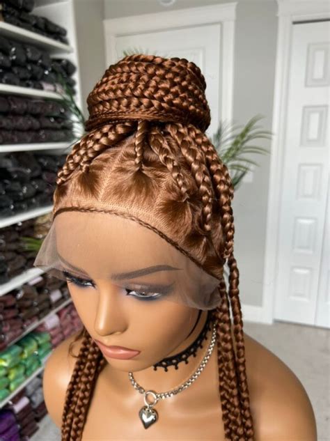 Jumbo Knotless Fiber Full Lace Wig Color 30 Wigsbygaga