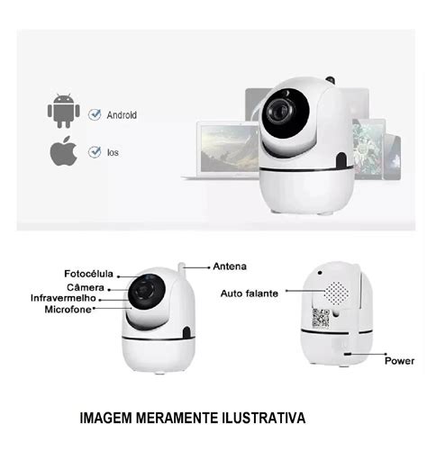 Somos Importador E Distribuidor De MINI CAMERA IP WIFI HD ONVIF SENSOR MOVIMENTO AUTOMATICO