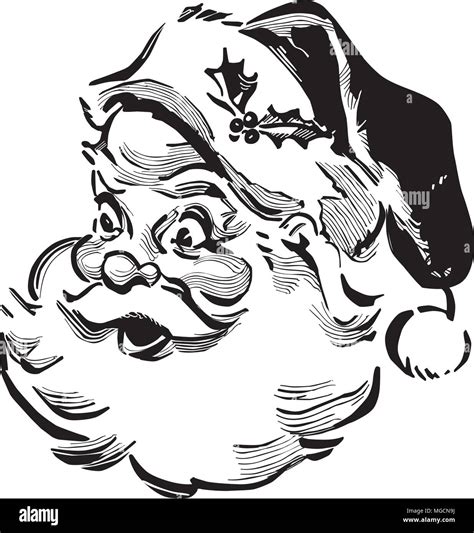 Santa Retro Clipart Illustration Stock Vector Image And Art Alamy