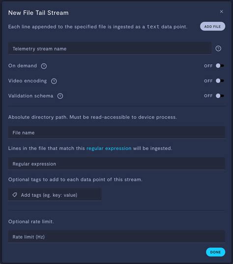 Add A File Tail Stream