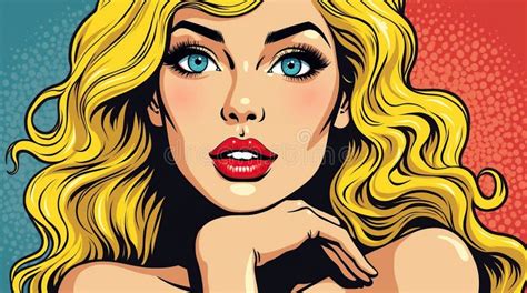 Female Blonde Comic Stock Illustrations 2241 Female Blonde Comic