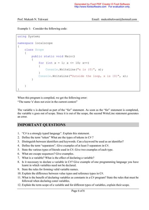 C Sharp Chap2 Pdf Programming Languages Computing