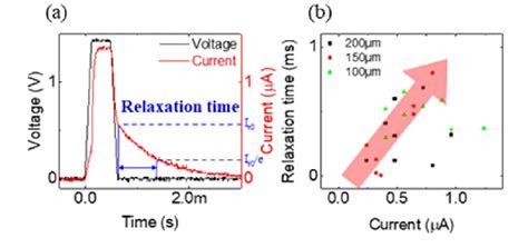A Example Of Relaxation Time Extraction From The Output Current