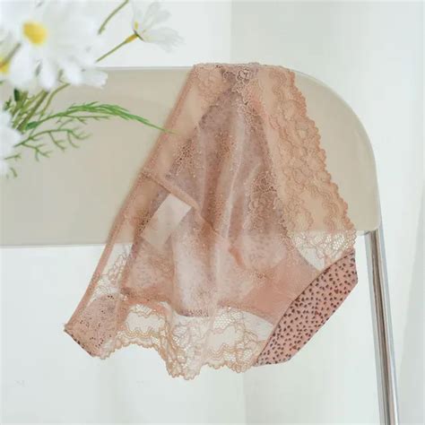 New Bow Tie Little Split Point Straps Ladies Panties Sexy Lace Through