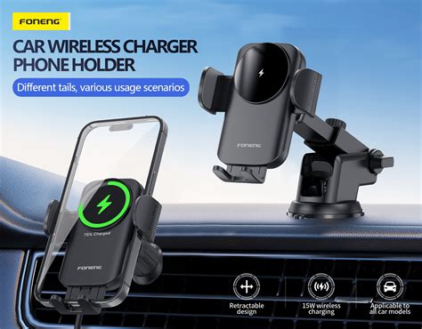 CP Wireless Charging Car Phone Holder W Air Vent Center Console FONENG