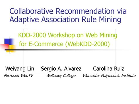 Ppt Collaborative Recommender Systems Powerpoint Presentation Free Download Id5743794