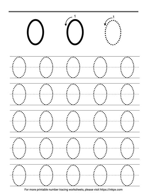 Free Printable Number 0 Tracing Worksheets In Pdf Png And  Formats