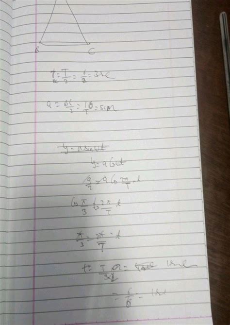 BLIRUUM 1 A Simple Pendulum Is Moving Simple Harmonically With A