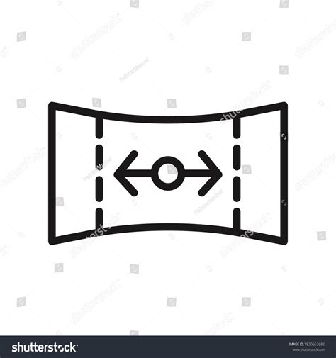 Panorama View Mode Outline Icon Linear Stock Vector Royalty Free 1820662682 Shutterstock