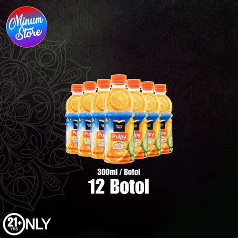 Jual Minute Maid Pulpy Orange 300ml 12 Botol Shopee Indonesia