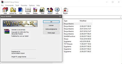 Winrar Klavye Kısayolları ‒ Defkey