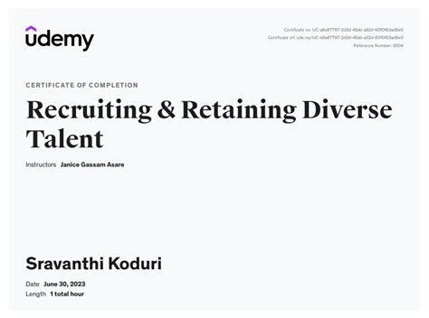 Sravanthi Koduri On Linkedin Udemy Course Completion Certificate