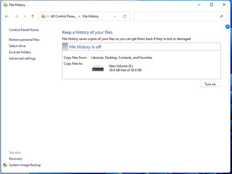 How To Reset File History On Windows 1110
