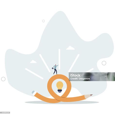 창조적 인 아이디어 상상력 쓰기 기술 또는 학습 및 교육 Conceptflat 캐릭터 생활 벽지 개념에 대한 스톡 벡터 아트 및 기타 이미지 Istock