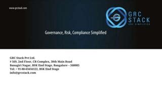 GRC Software For Governance Risk Compliance Solution GRC STACK PPT