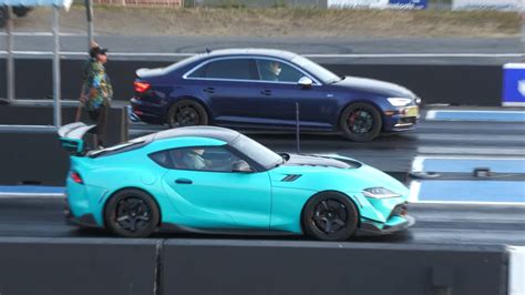 Feisty Looking Toyota Gr Supra Drags Rs And R Gt R Prepare For Too Many Lols Autoevolution