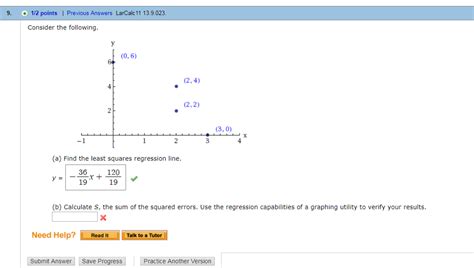 Solved 9 1 2 Points Previous Answers LarCalc 11 13 9 023 Chegg