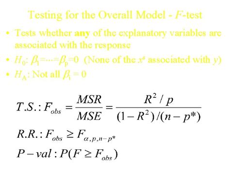 Multiple Regression Numeric Response Variable Y P Numeric