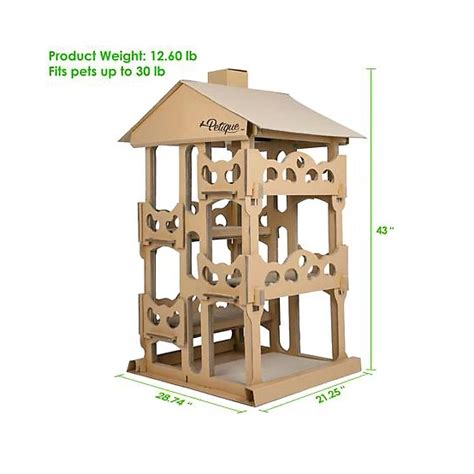 Petique Feline Chateau Cardboard Cat House At Tractor Supply Co