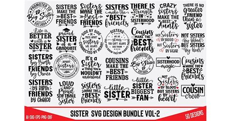 Sister Svg Design Bundle Vol 2 Bundle · Creative Fabrica