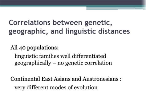 PPT HLA GENETIC DIVERSITY AND LINGUISTIC VARIATION IN EAST ASIA