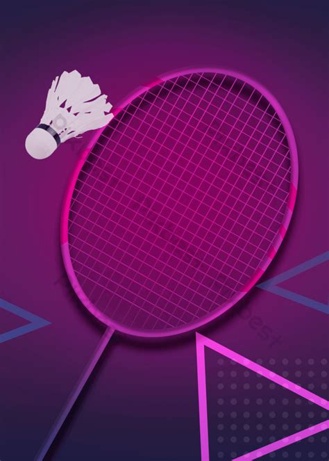Badminton Racket Purple Psd Free Download Pikbest
