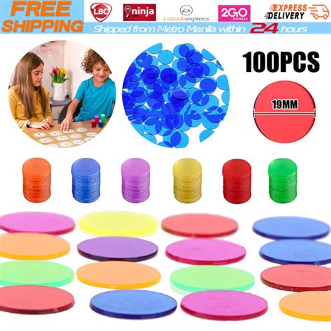 【local Warehouse】creative T Accessories Plastic Chips Bingo Markers