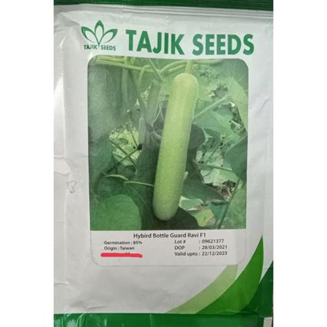 Imported Tajiks Hybrid F1 Elongated Bottle Gourd Seeds Large F1