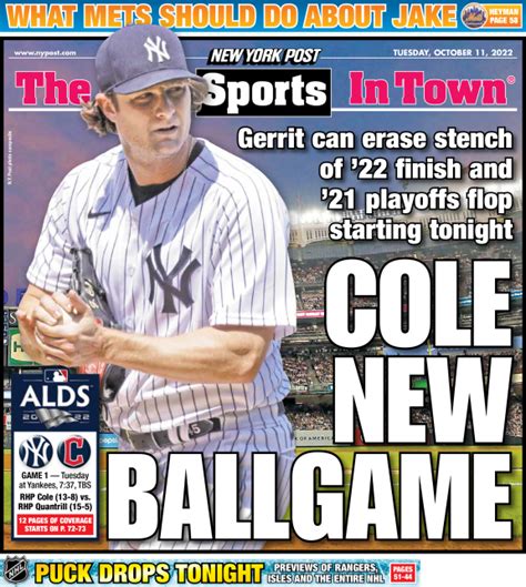 Ny Post Cover For October 11 2022 New York Post