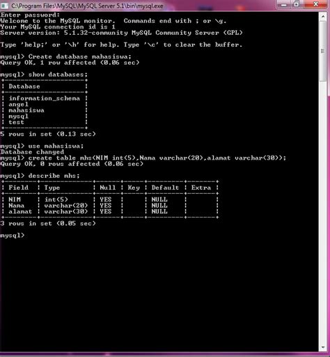 Membuat Tabel Pada Mysql Gado Gado Anak Kuliahan
