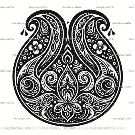 Paisley Pattern Svg Bundle Etsy