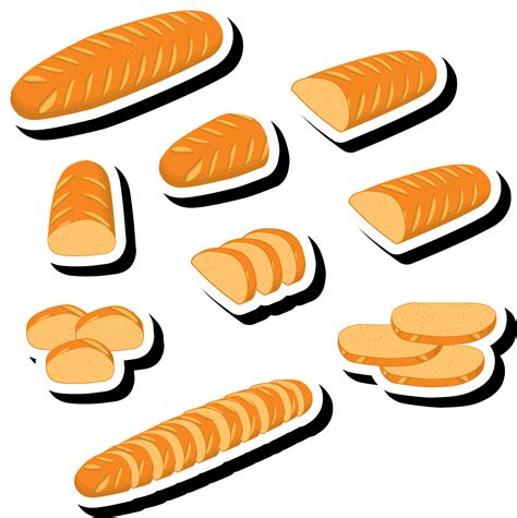 Lindo Saboroso Comestível Caseiro Conjunto Cozido Pão Consistindo Do