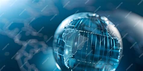 The Digital Globe A Symbol Of Global Network Connectivity And Highspeed