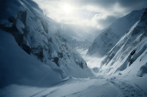雪崩视角高清图片下载 正版图片600168965 摄图网